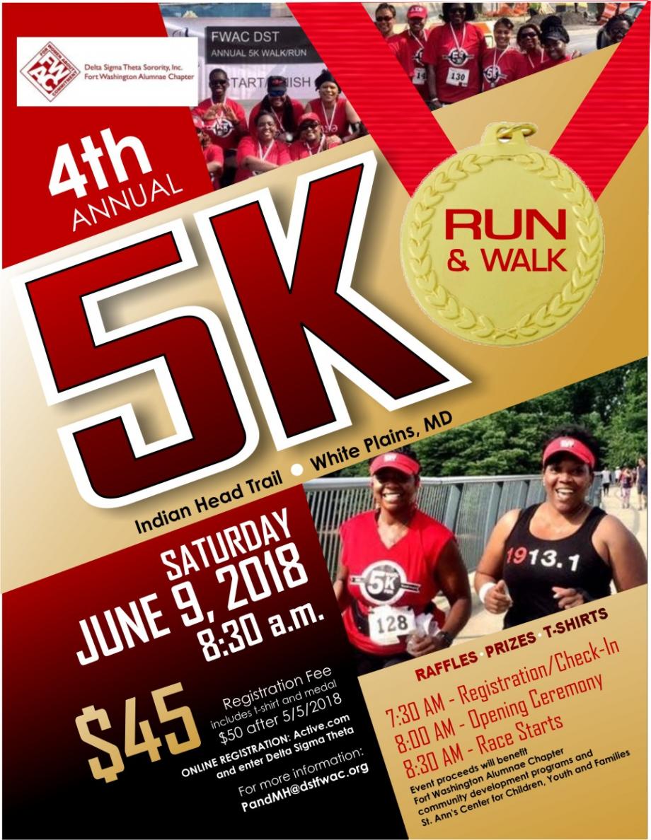 Delta Sigma Theta Sorority 5K Run\Walk Benefiting St. Ann's | St. Ann's ...
